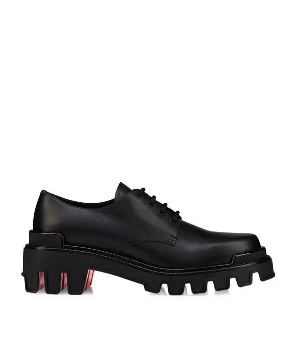 CHRISTIAN LOUBOUTIN Trott Dune Leather Derby Shoes