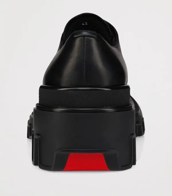 CHRISTIAN LOUBOUTIN Trott Dune Leather Derby Shoes