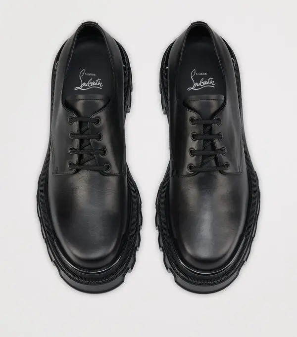 CHRISTIAN LOUBOUTIN Trott Dune Leather Derby Shoes