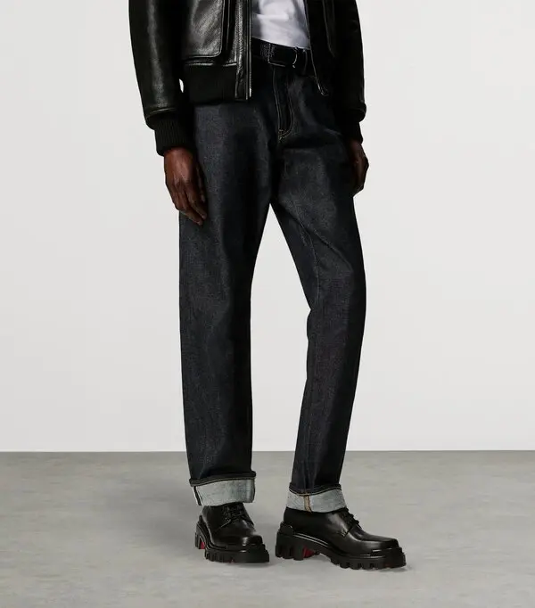 CHRISTIAN LOUBOUTIN Trott Dune Leather Derby Shoes