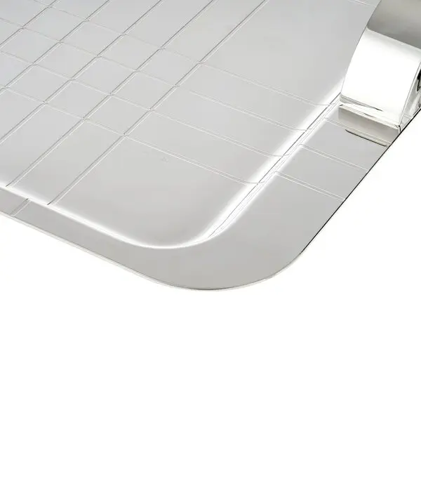 Christofle Plated Graphik Handheld Tray