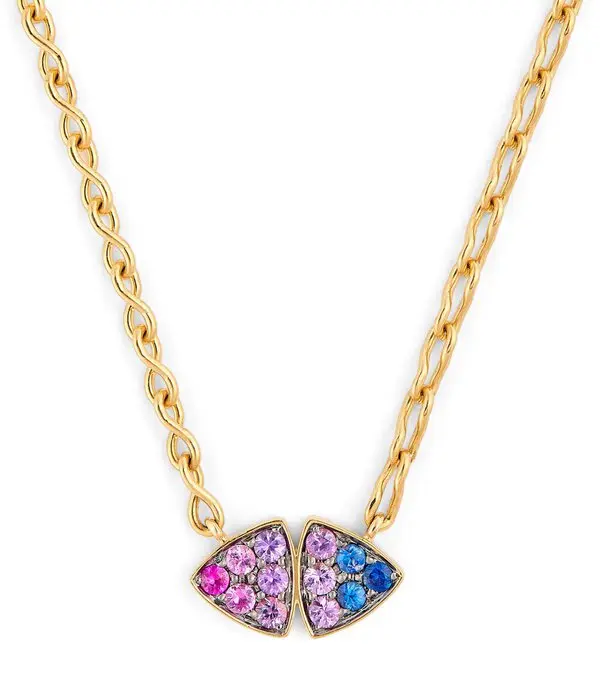EMILY P. WHEELER Candy Sky Sapphire Necklace - Gold