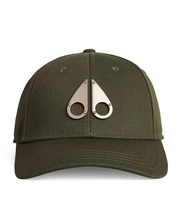 Moose Knuckles Cotton Logo Baseball Cap - Green
