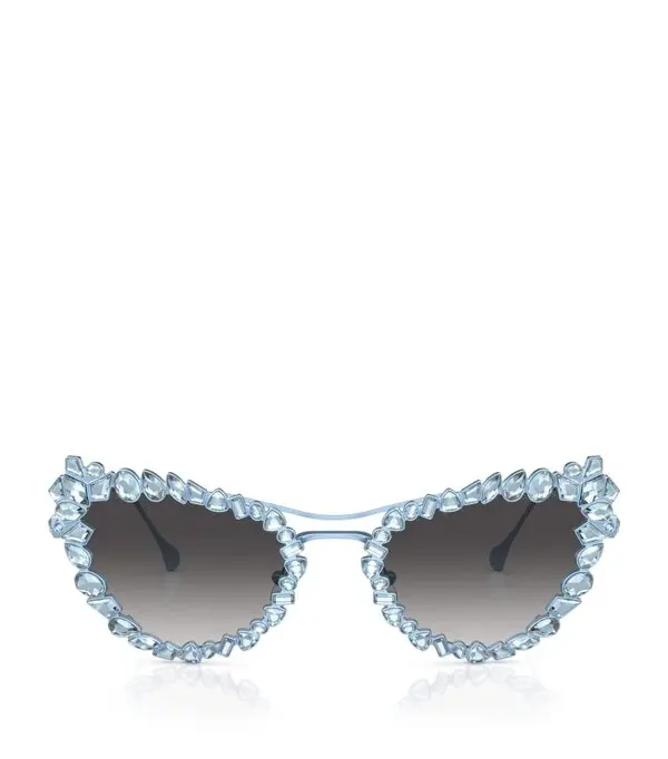 SWAROVSKI Embellished Sk7011 Sunglasses - Blue