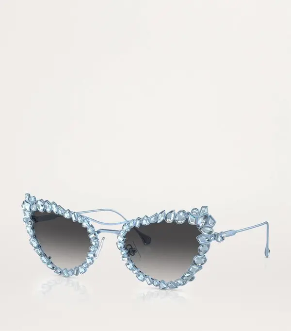 SWAROVSKI Embellished Sk7011 Sunglasses - Blue