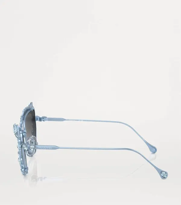 SWAROVSKI Embellished Sk7011 Sunglasses - Blue