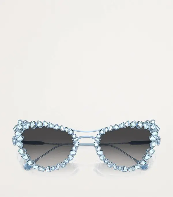 SWAROVSKI Embellished Sk7011 Sunglasses - Blue