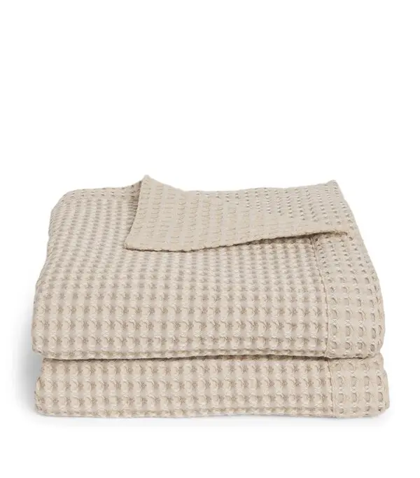 PETER REED Textured Checkers Throw - Neutral