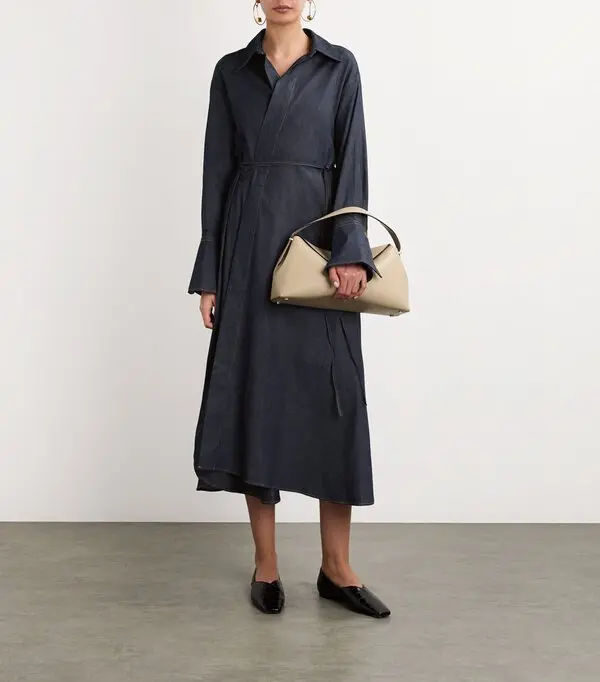 palmer harding shirt dress Palmer//Harding Calli Belted Striped Cotton-Poplin Wrap Midi Shirt Dress In  Blue - 50% Off