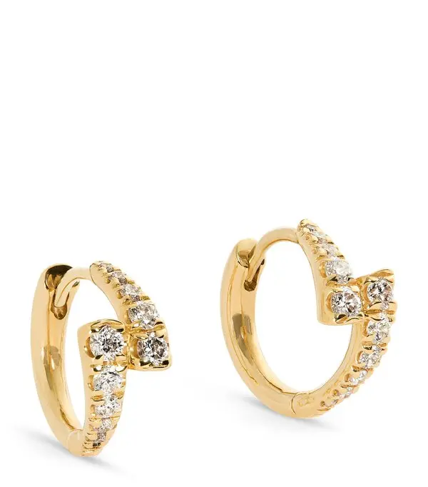 Melissa Kaye Lola Huggie Hoop Earrings - Gold