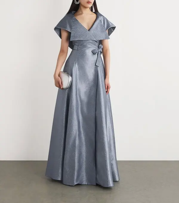 Alexis Mabille Lamé Collared Gown