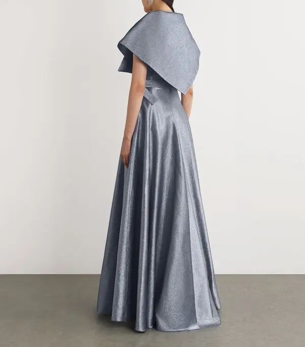 Alexis Mabille Lamé Collared Gown
