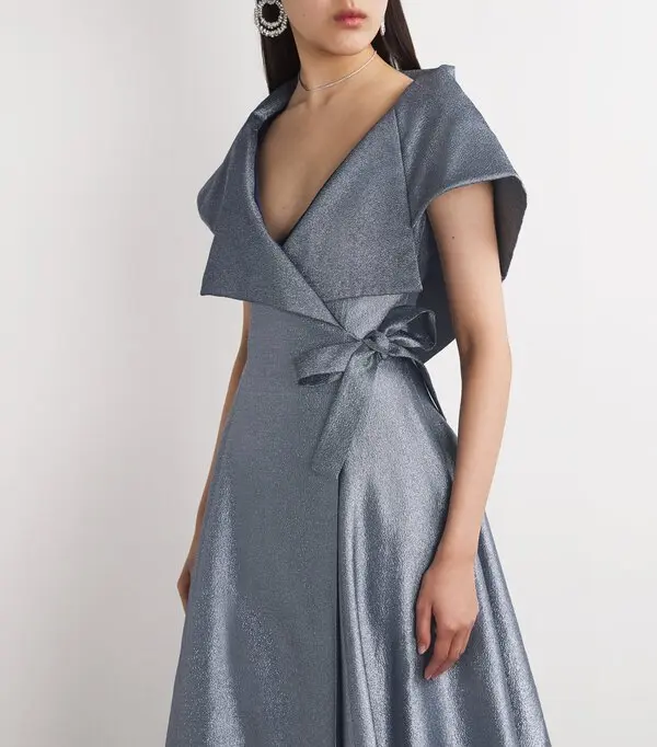 Alexis Mabille Lamé Collared Gown