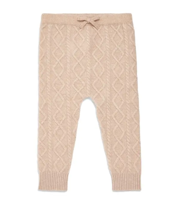Harrods Cashmere Cable-knit Trousers
