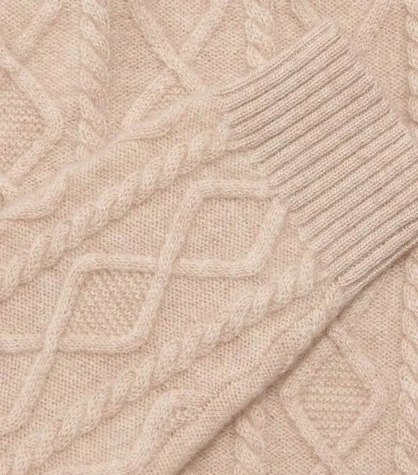 Harrods Cashmere Cable-knit Trousers
