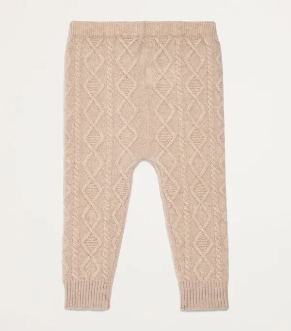 Harrods Cashmere Cable-knit Trousers