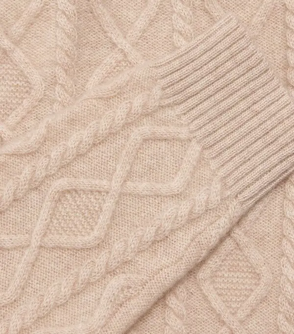 Harrods Cashmere Cable-knit Trousers