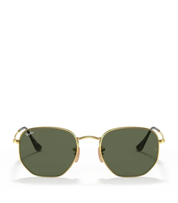 Ray-ban Hexagonal Sunglasses - Gold
