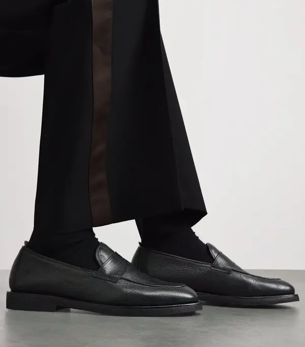Officine Creative Leather Loafers - Black