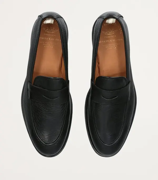 Officine Creative Leather Loafers - Black
