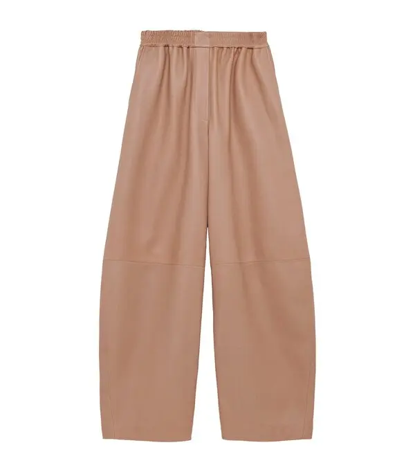 Loewe Leather Barrel Trousers