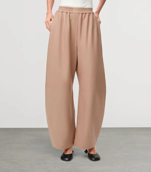 Loewe Leather Barrel Trousers