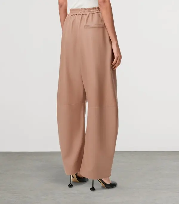 Loewe Leather Barrel Trousers