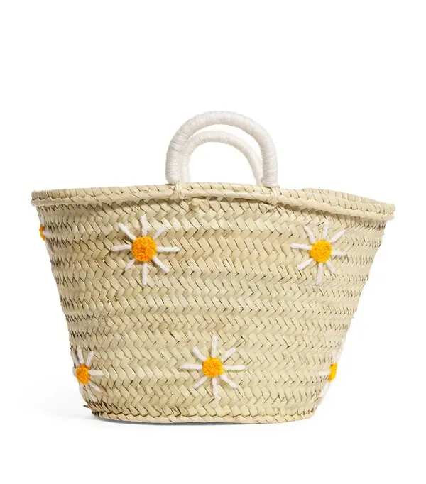 BONITA Medium Daisy Basket Bag