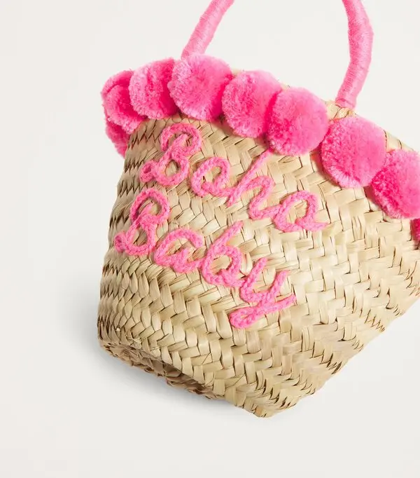 BONITA Pompom Basket Bag