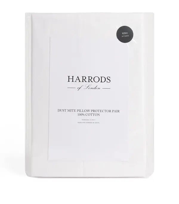 Harrods Dust Mite Pillowcase Protector Pair