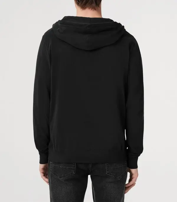 ALLSAINTS Organic Cotton Brace Zip-up Hoodie