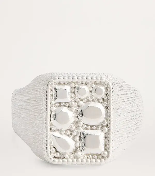 BLEUE BURNHAM Cottage Garden Signet Ring