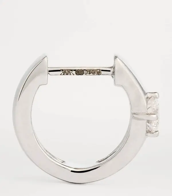 ANITA KO Gold And Diamond Huggie Earrings