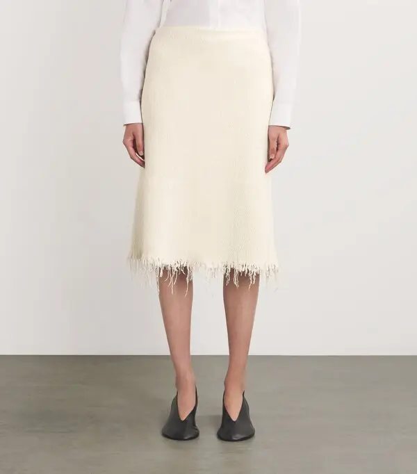 JIL SANDER Knitted Midi Skirt