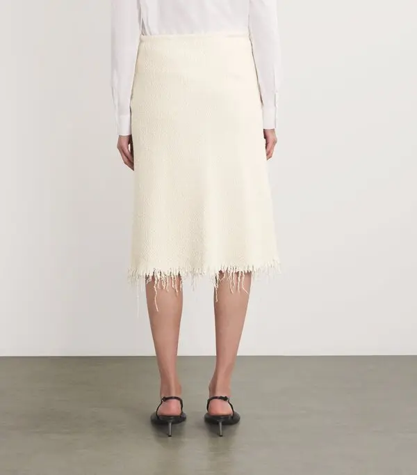 JIL SANDER Knitted Midi Skirt
