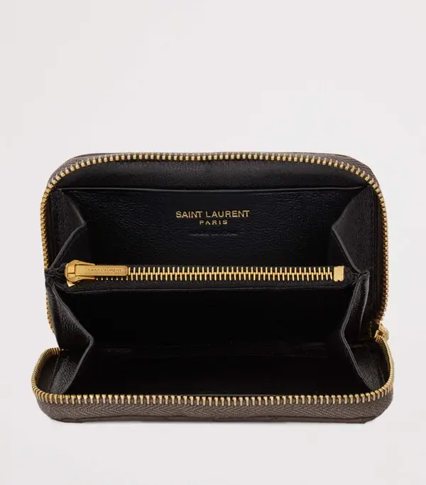 Saint Laurent Cassandre Matelassé Wallet - Black