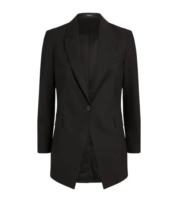 Theory Good Wool Etiennette Blazer - Black