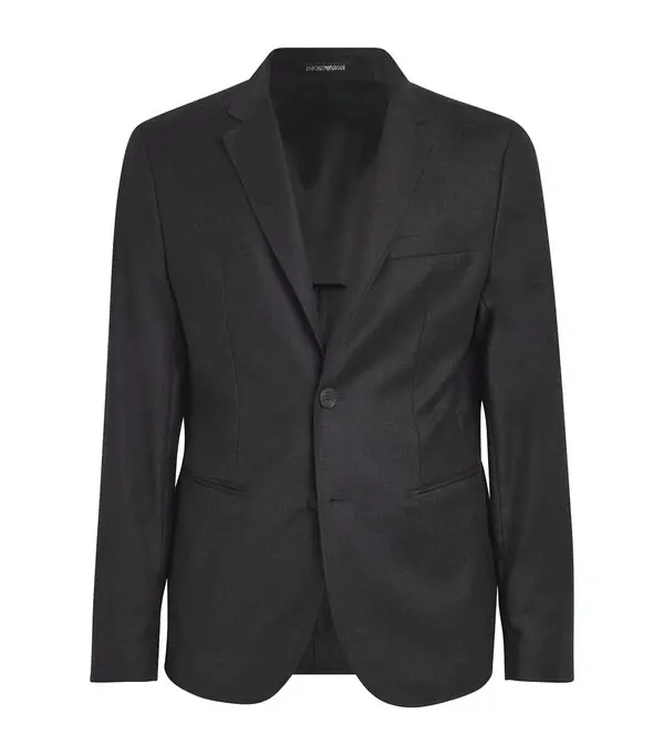 Emporio Armani Virgin Wool Blazer - Grey