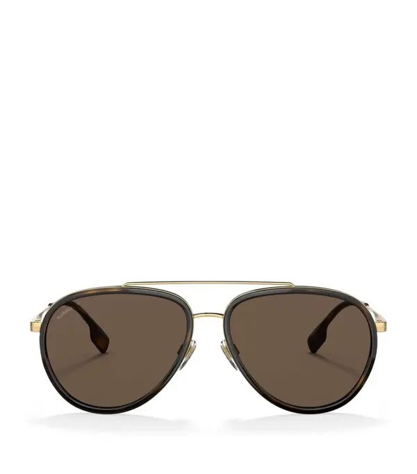 Burberry Oliver Aviator Sunglasses - Gold