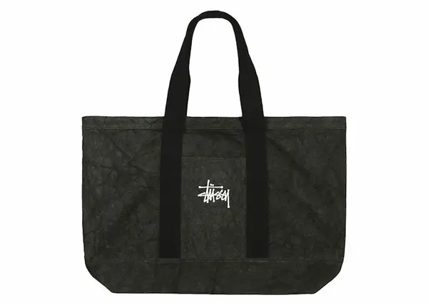 StÜssy Canvas Extra Large Tote Bag - Washed Black