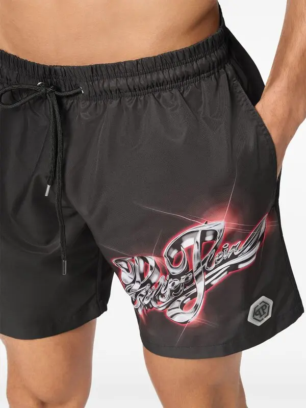 Philipp Plein Printed Swim Shorts