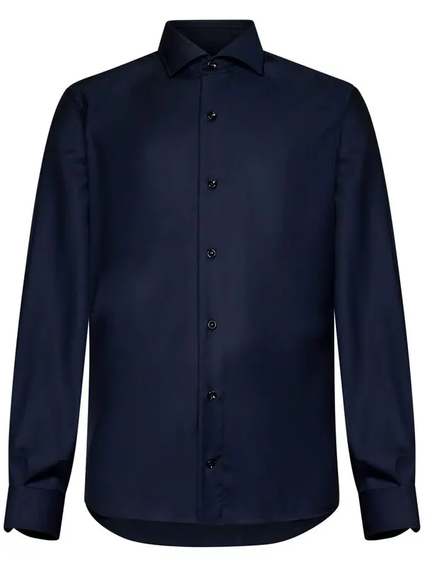 FRANZESE COLLECTION Virigin Wool Shirt - Blue