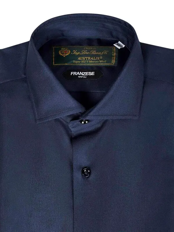 FRANZESE COLLECTION Virigin Wool Shirt - Blue