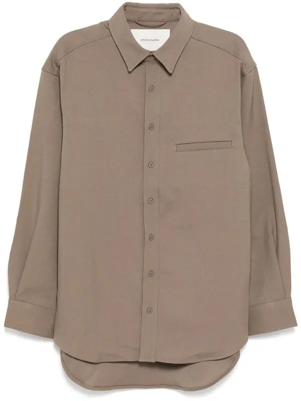 ENTIRE STUDIOS Giant Shirt - Brown