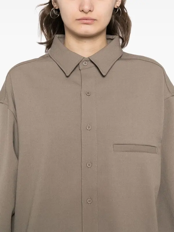 ENTIRE STUDIOS Giant Shirt - Brown