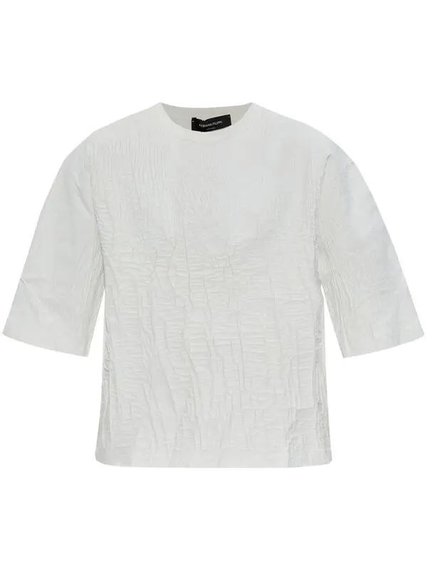 Fabiana Filippi Cracked-effect T-shirt