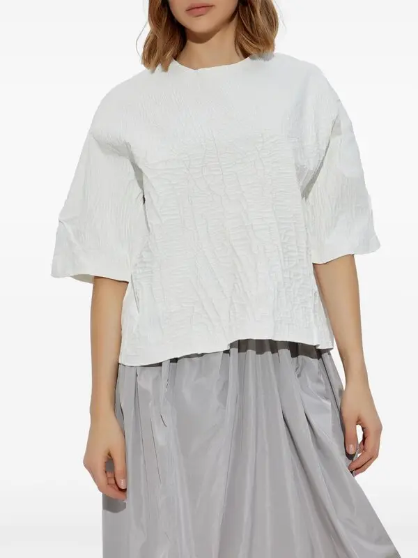 Fabiana Filippi Cracked-effect T-shirt