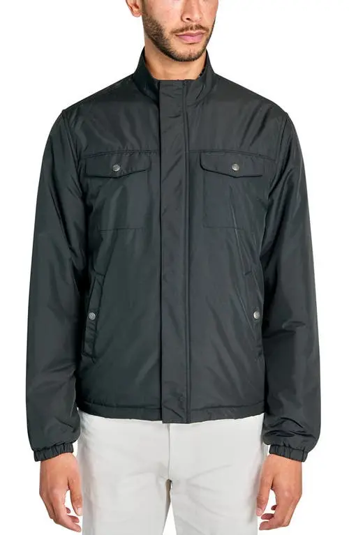 CON.STRUCT Slim Fit Recycled Hybrid Field Jacket - Black