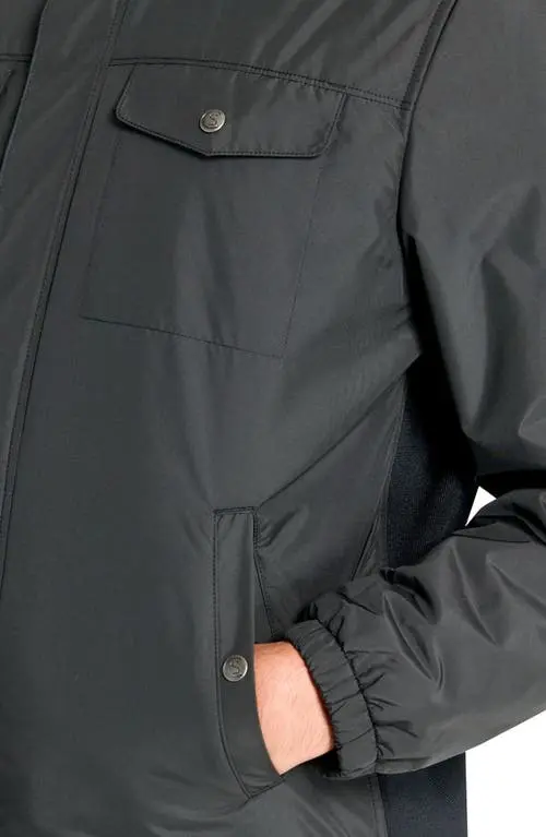CON.STRUCT Slim Fit Recycled Hybrid Field Jacket - Black