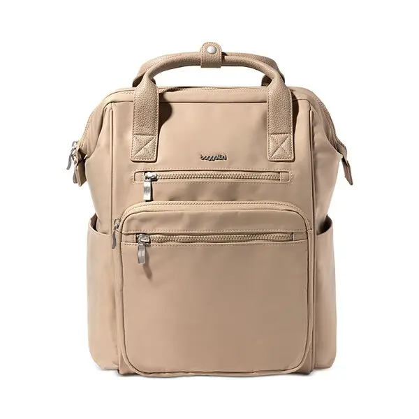BAGGALLINI Chelsea Laptop Backpack - Taupe Twill